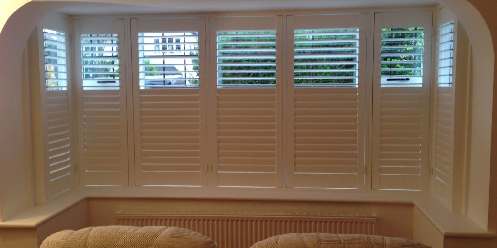 Box Bay Window Shutters With A Concealed Split | Absolute Shutters